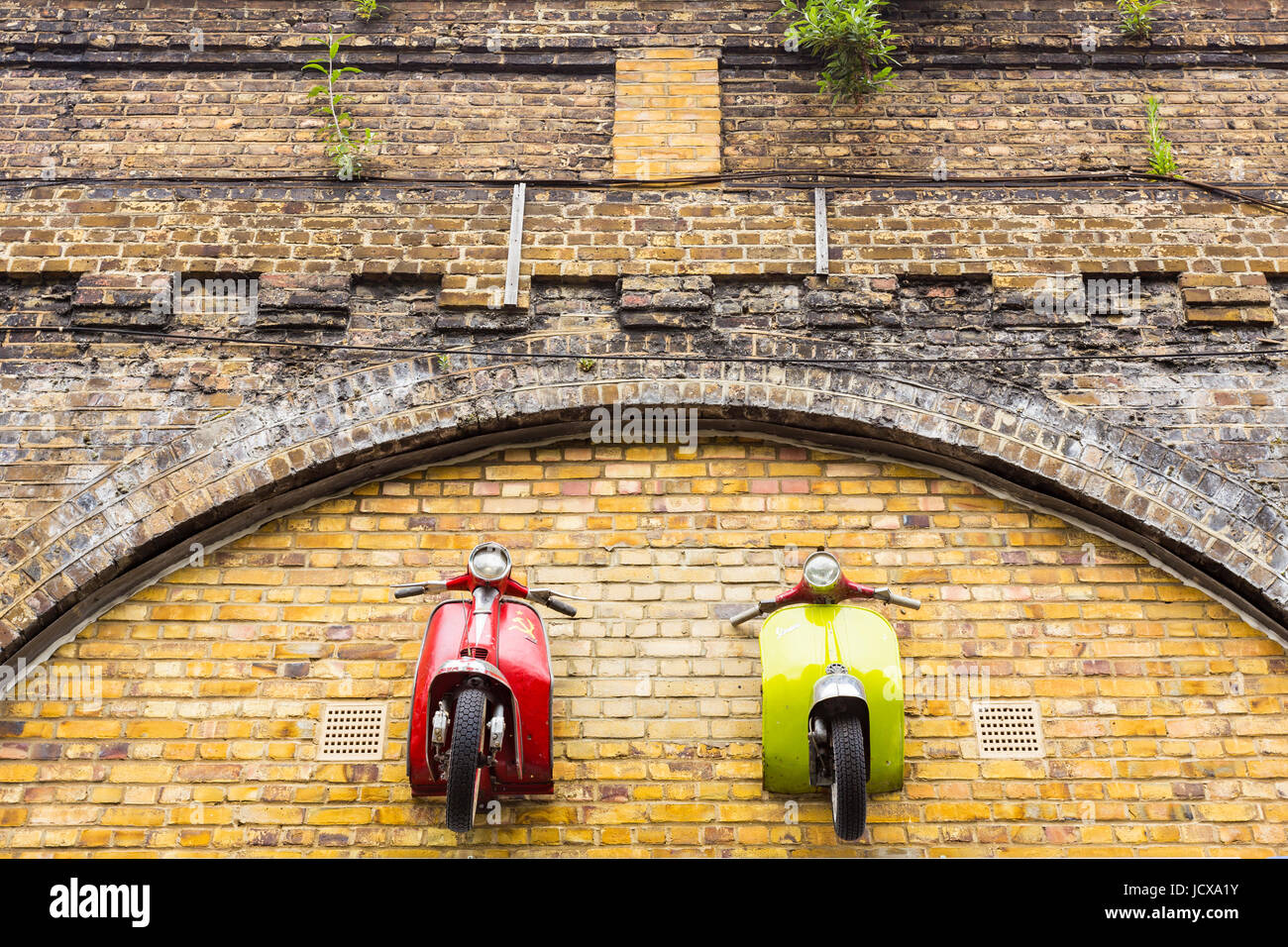 Moped london street hi-res stock photography and images - Alamy