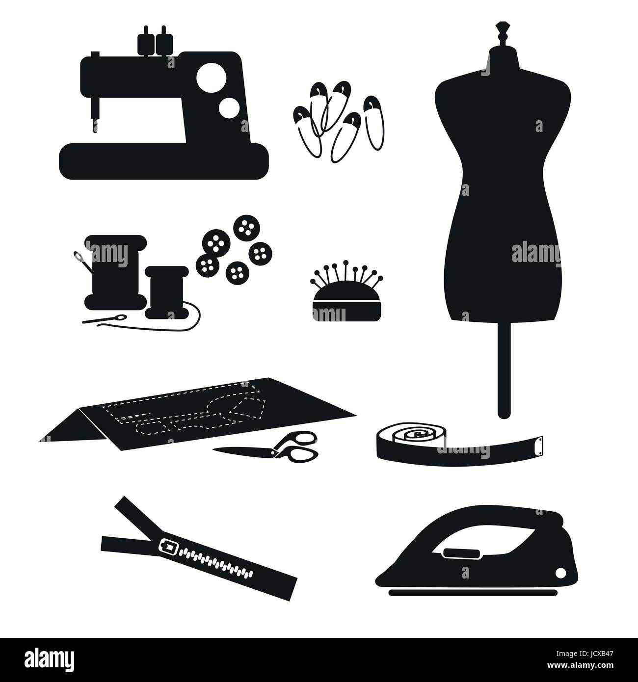 Fabrics shop Stock Vector Images - Alamy