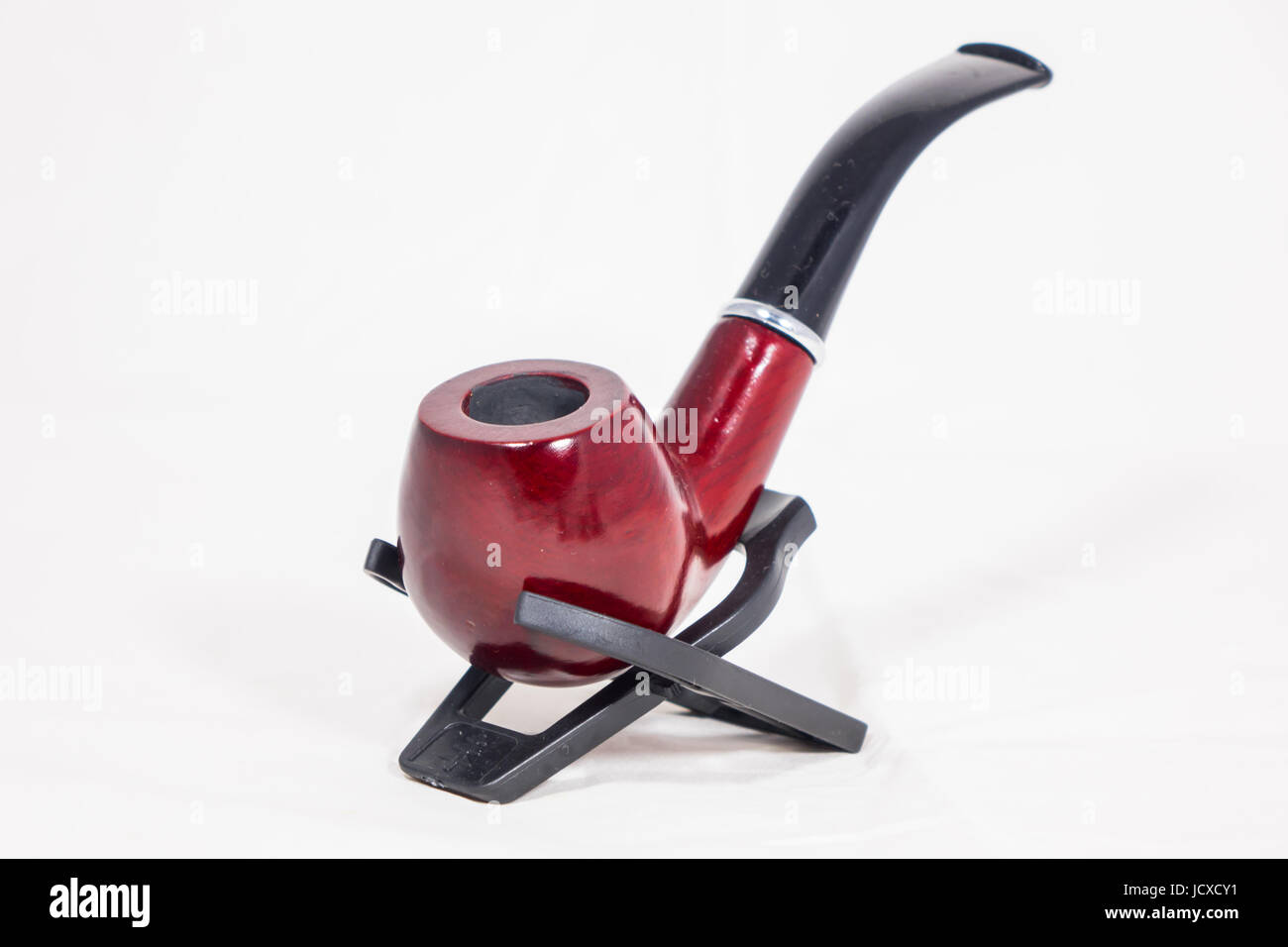 Pipe smoking device On a white background Stock Photo - Alamy