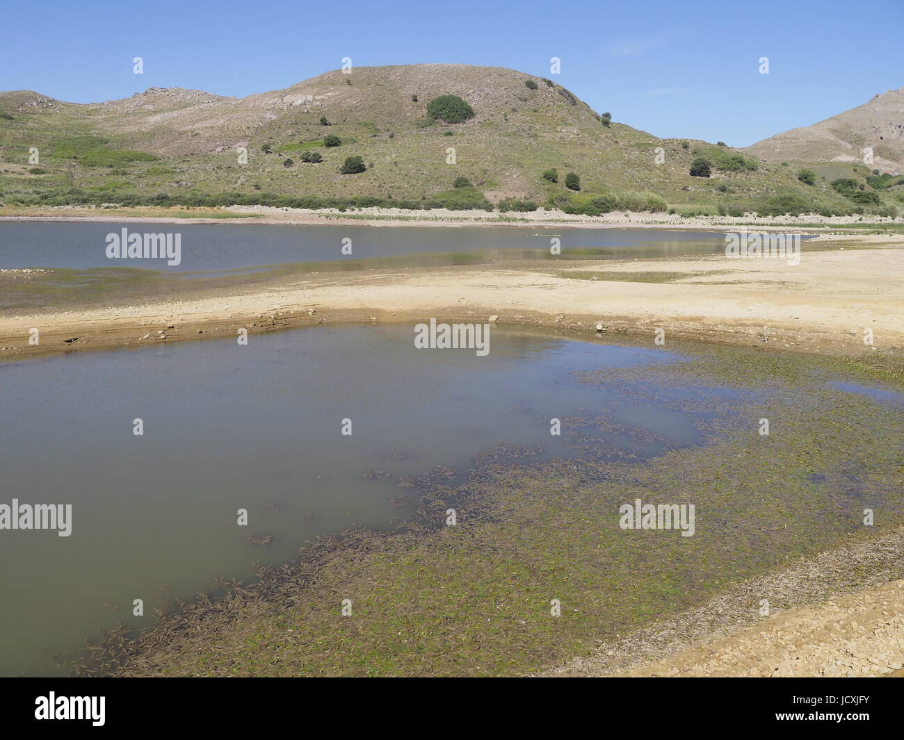 Fragma reservoir, Limnos or Lemnos island, Greece, June 2017 Stock ...