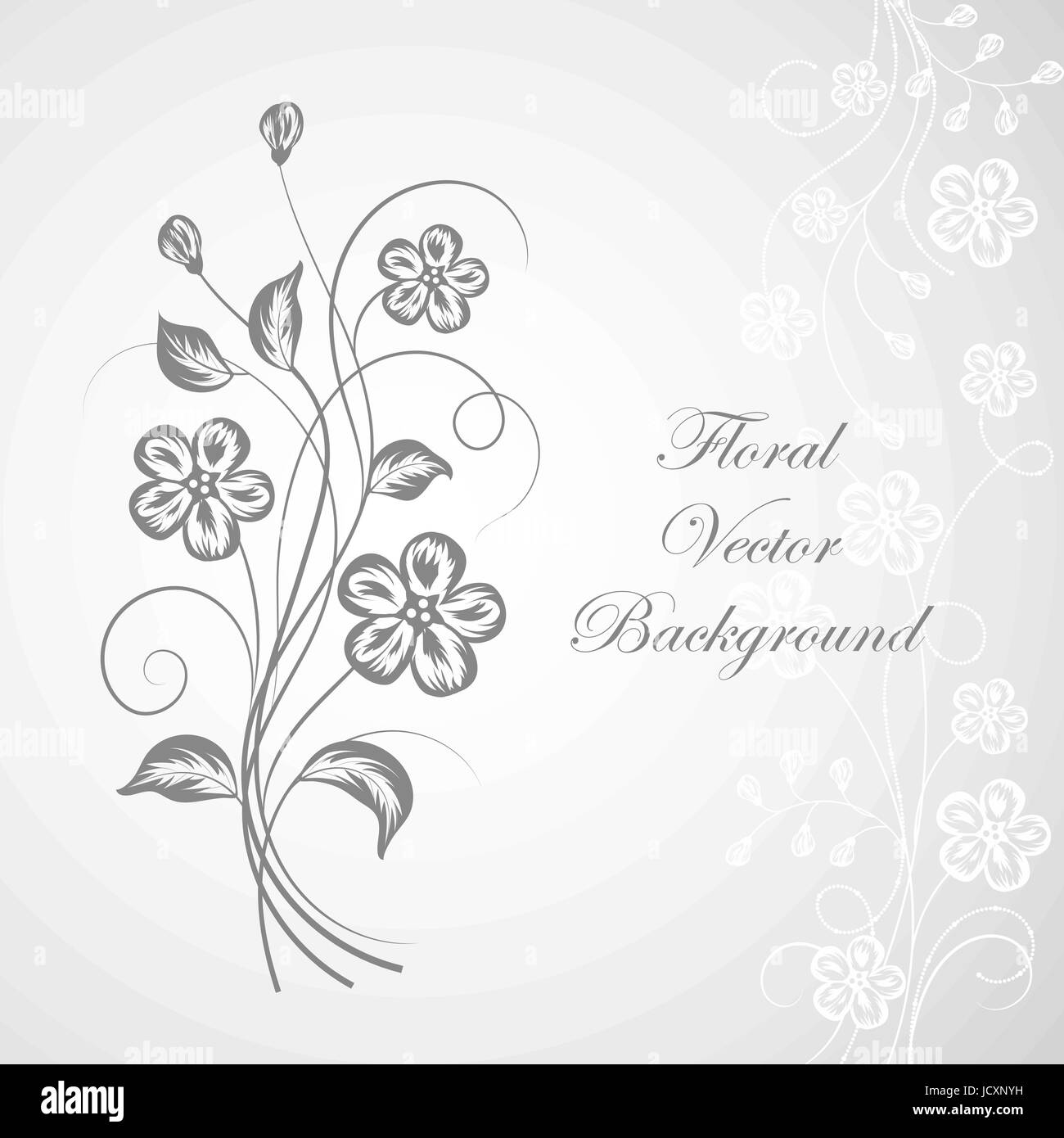Floral delicate background Black and White Stock Photos & Images - Alamy