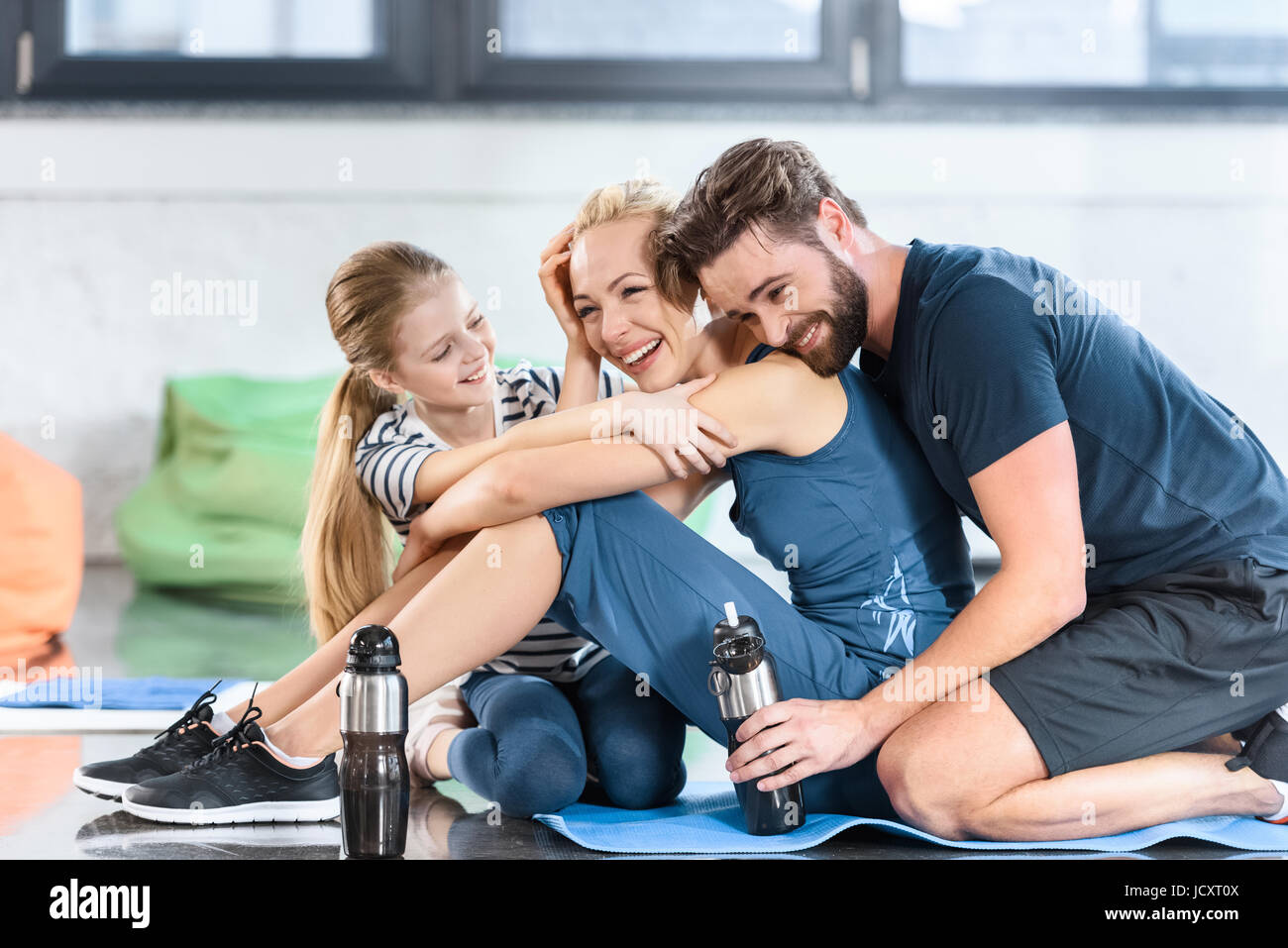 Family workout hi-res stock photography and images - Alamy