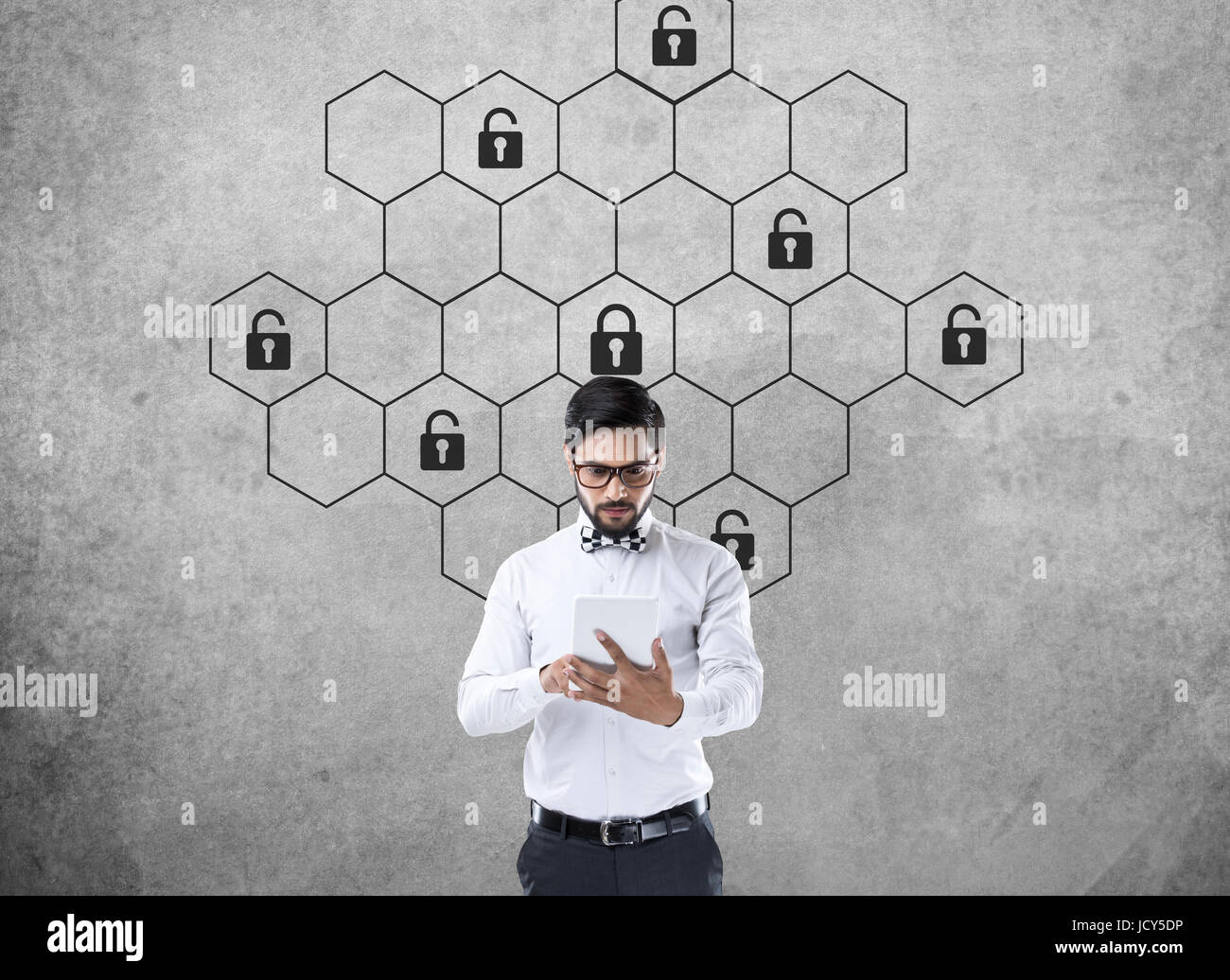 Working lock men hi-res stock photography and images - Alamy