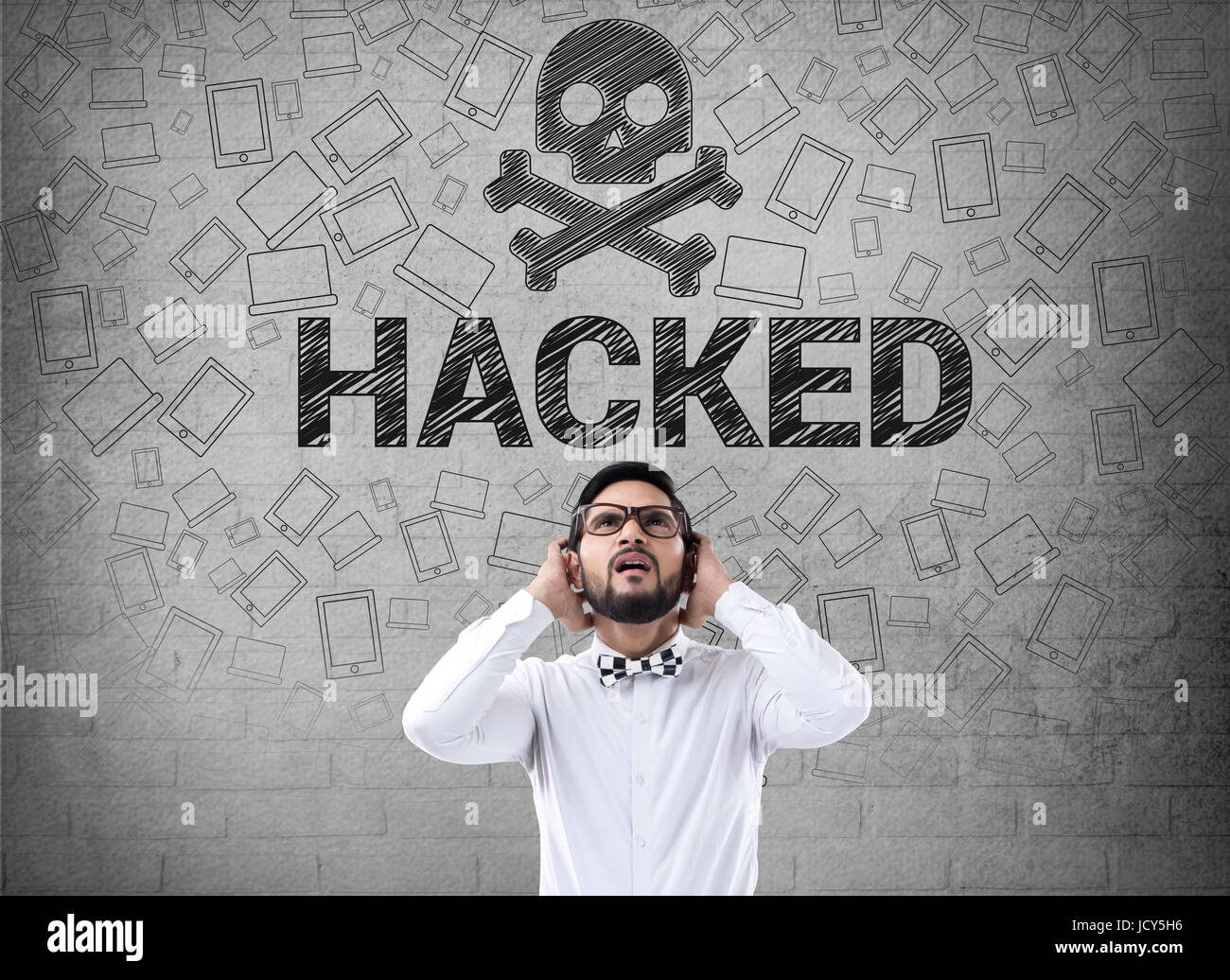 Hacked computer person hi-res stock photography and images - Alamy