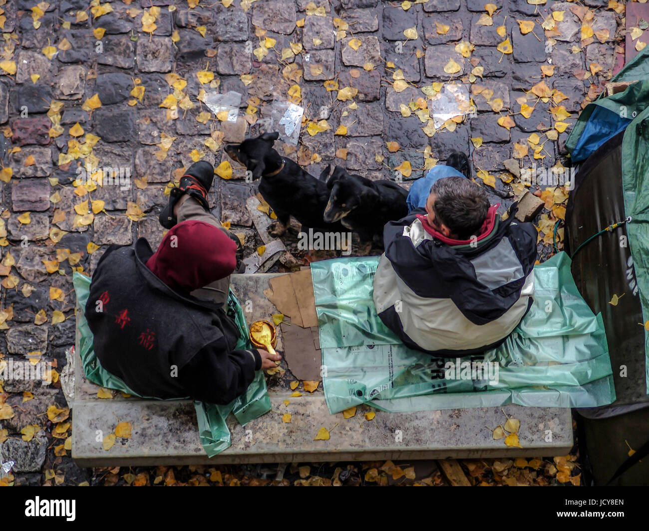 PARIS FRANCE - SHARING FOOD ON THE BANK OF THE RIVER - RIVER SEINE ...