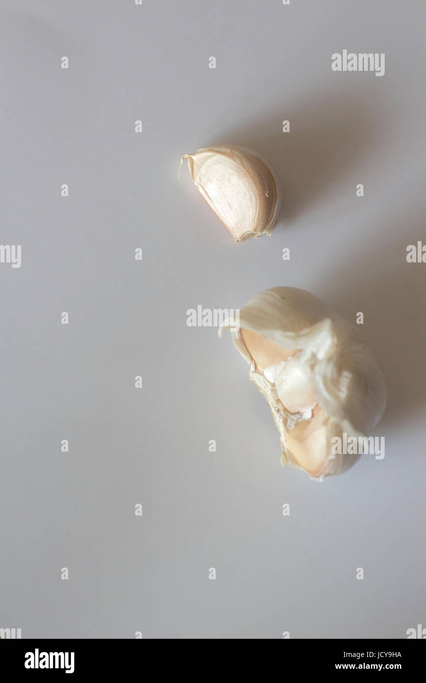 garlic from top Stock Photo - Alamy