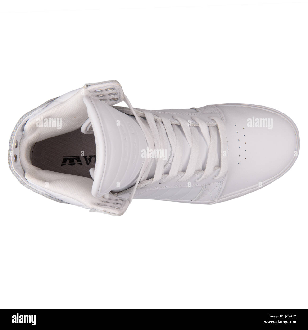 Supra Skytop White Men's Sportive Shoes - S18087 Stock Photo - Alamy