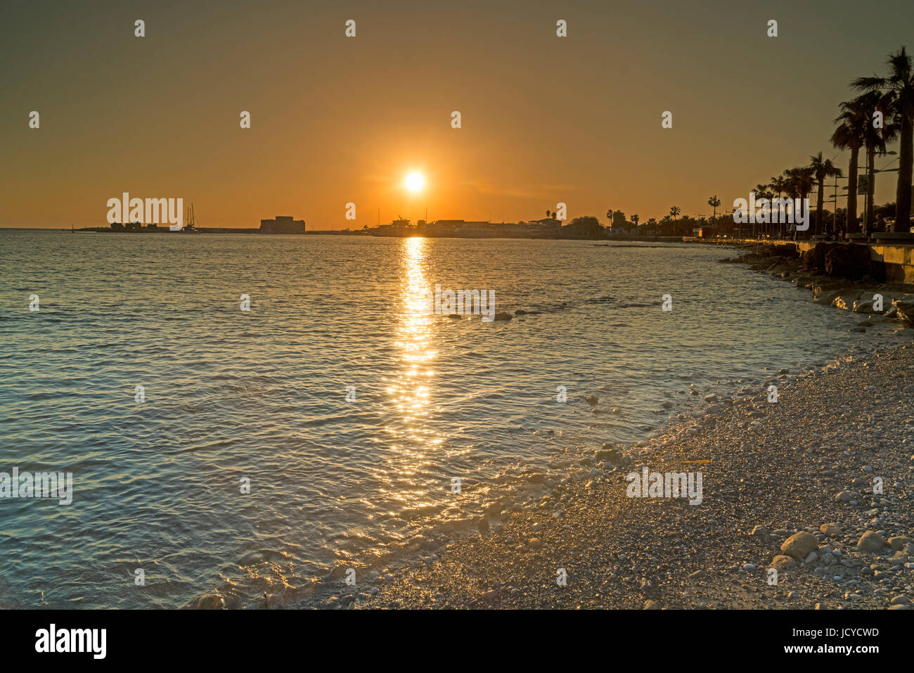 Rocky coast cyprus sunset hi-res stock photography and images - Alamy