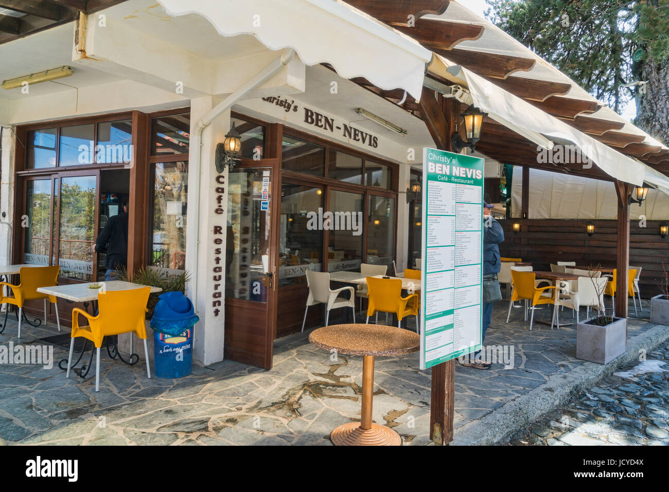 Troodos Square, Ben Nevis Restaurant, Limassol district, Cyprus Stock ...