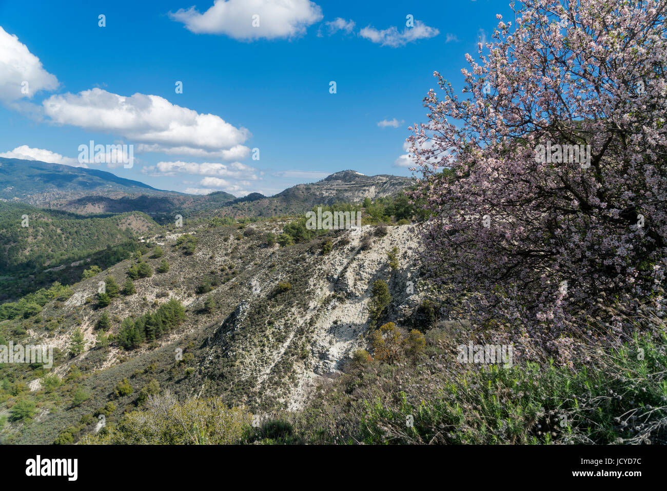 Mountain views, Geopark Area, Troodos Mountains, Limassol district ...