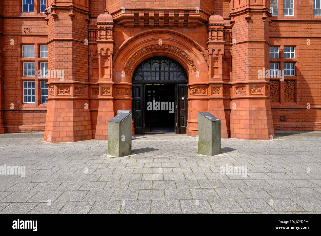 Cardiff Bay, Wales - May 20, 2017: Pierhead building with majestic ...