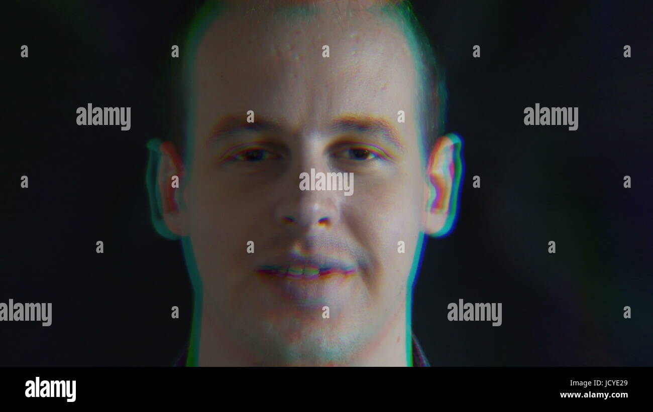 Distorted face angry anger hi-res stock photography and images - Alamy