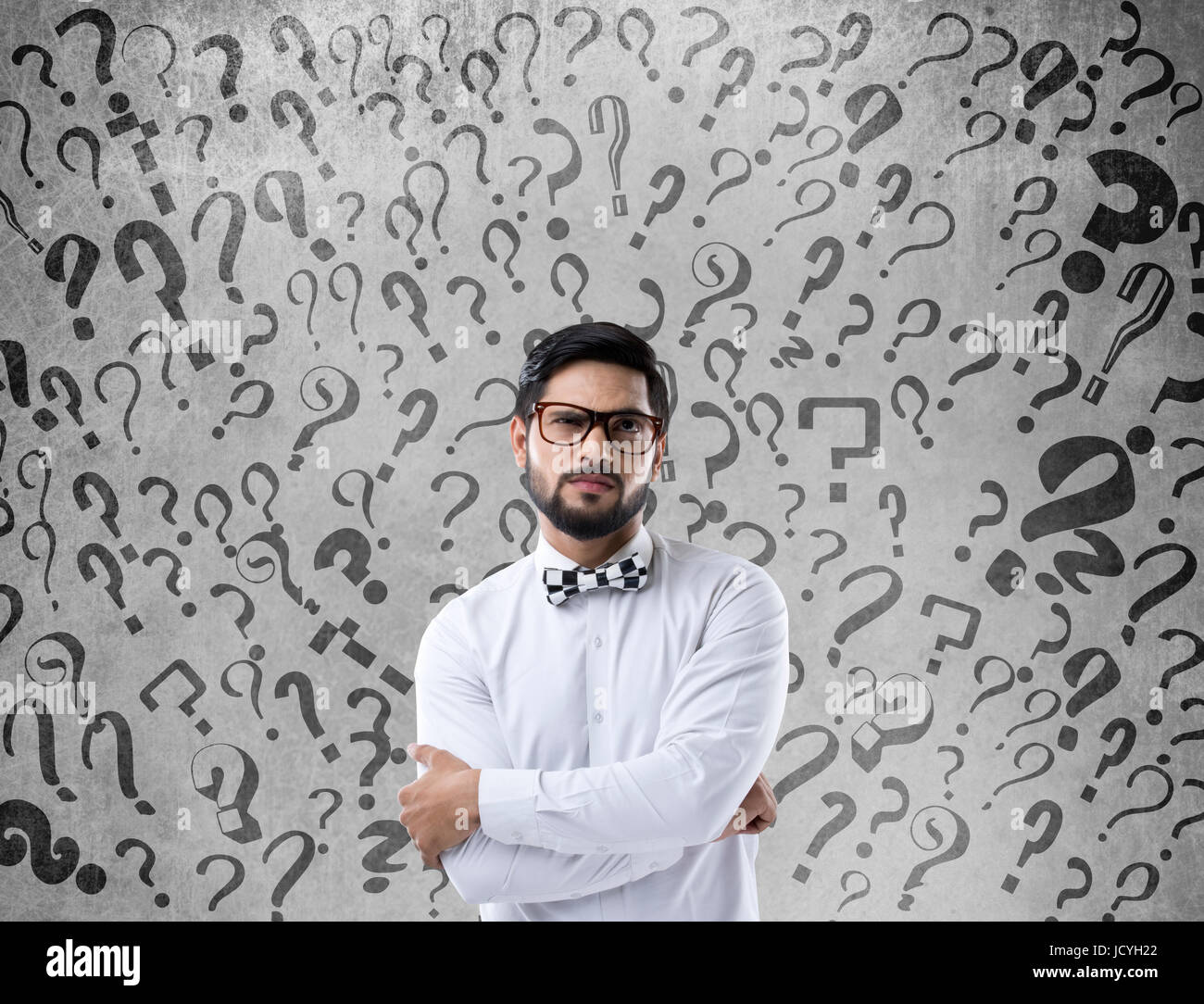 Thoughtful confused businessman Stock Photo - Alamy Thoughtful confused businessman Stock Photo - Alamy
