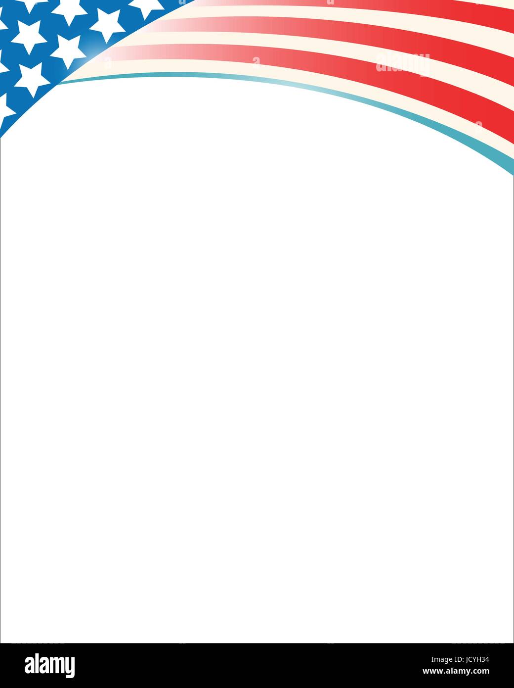 American flag wave frame Stock Vector Image & Art - Alamy