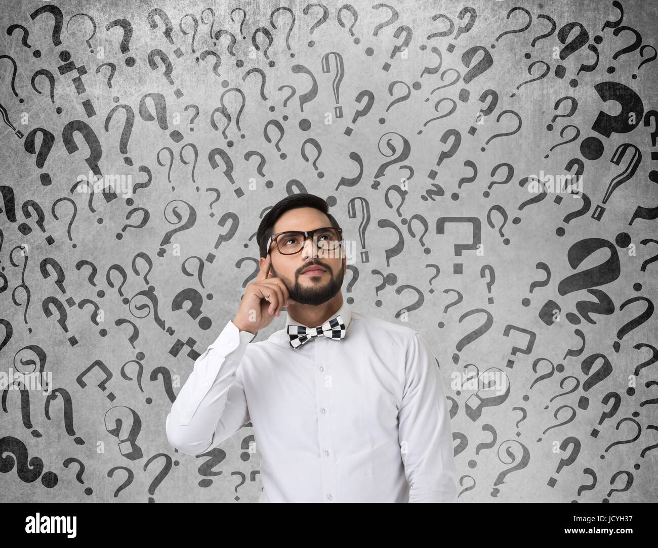 Question mark man head symbol hi-res stock photography and images - Alamy