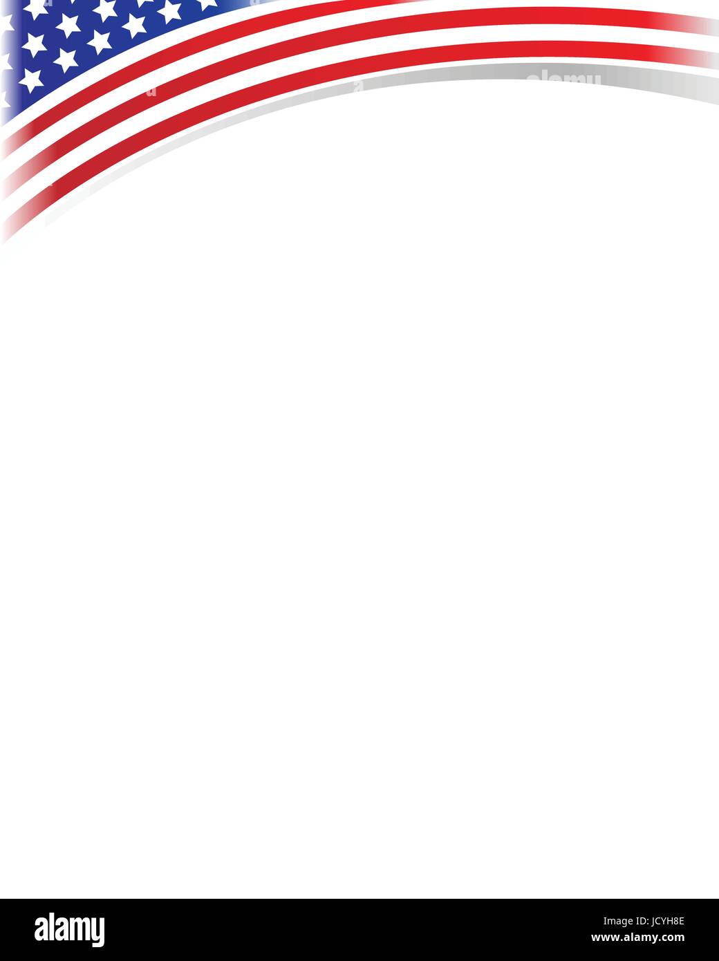 USA flag frame with blank space for your design Stock Vector Image ...
