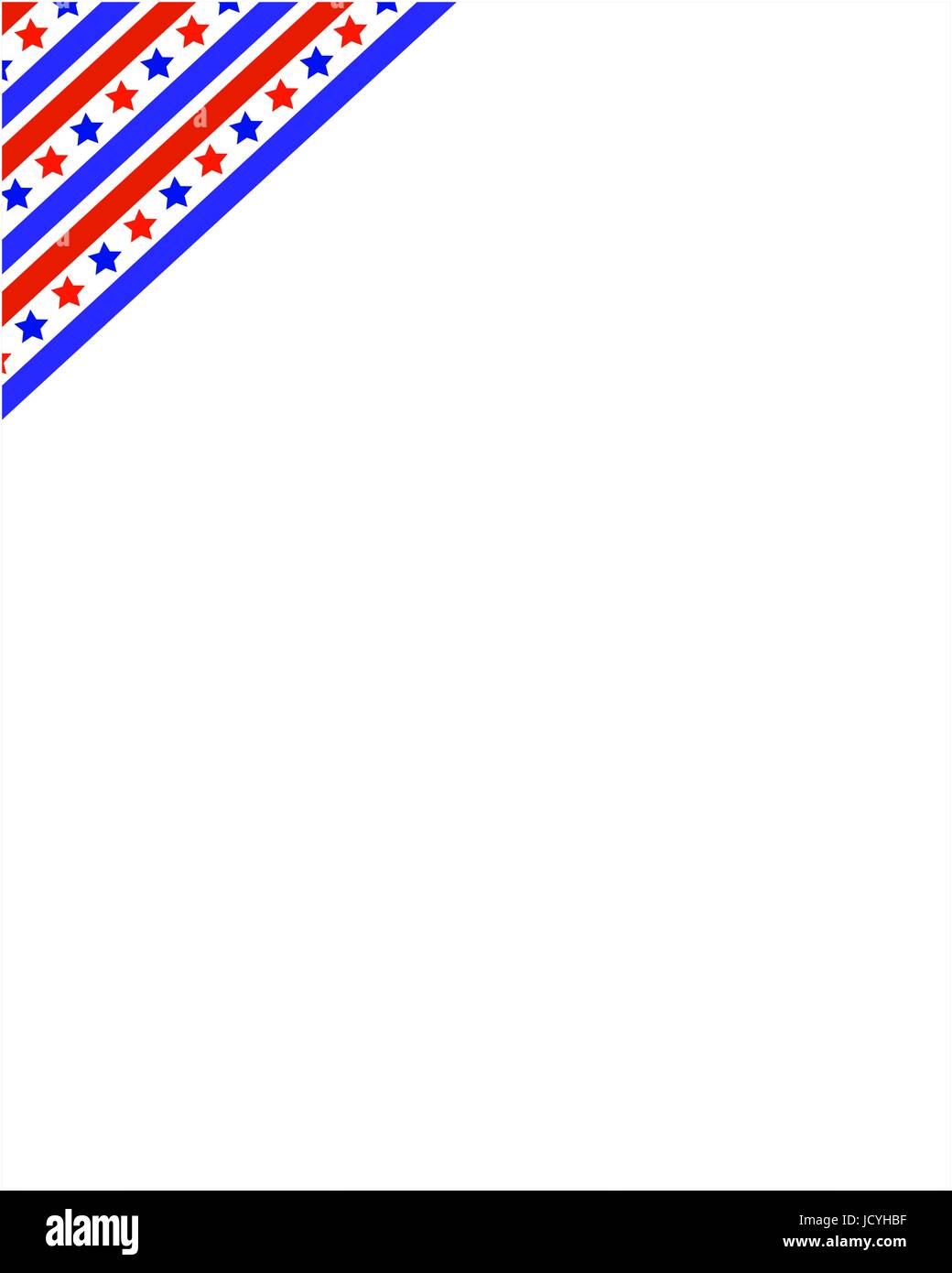 American flag symbols corner frame with empty space for your text Stock ...