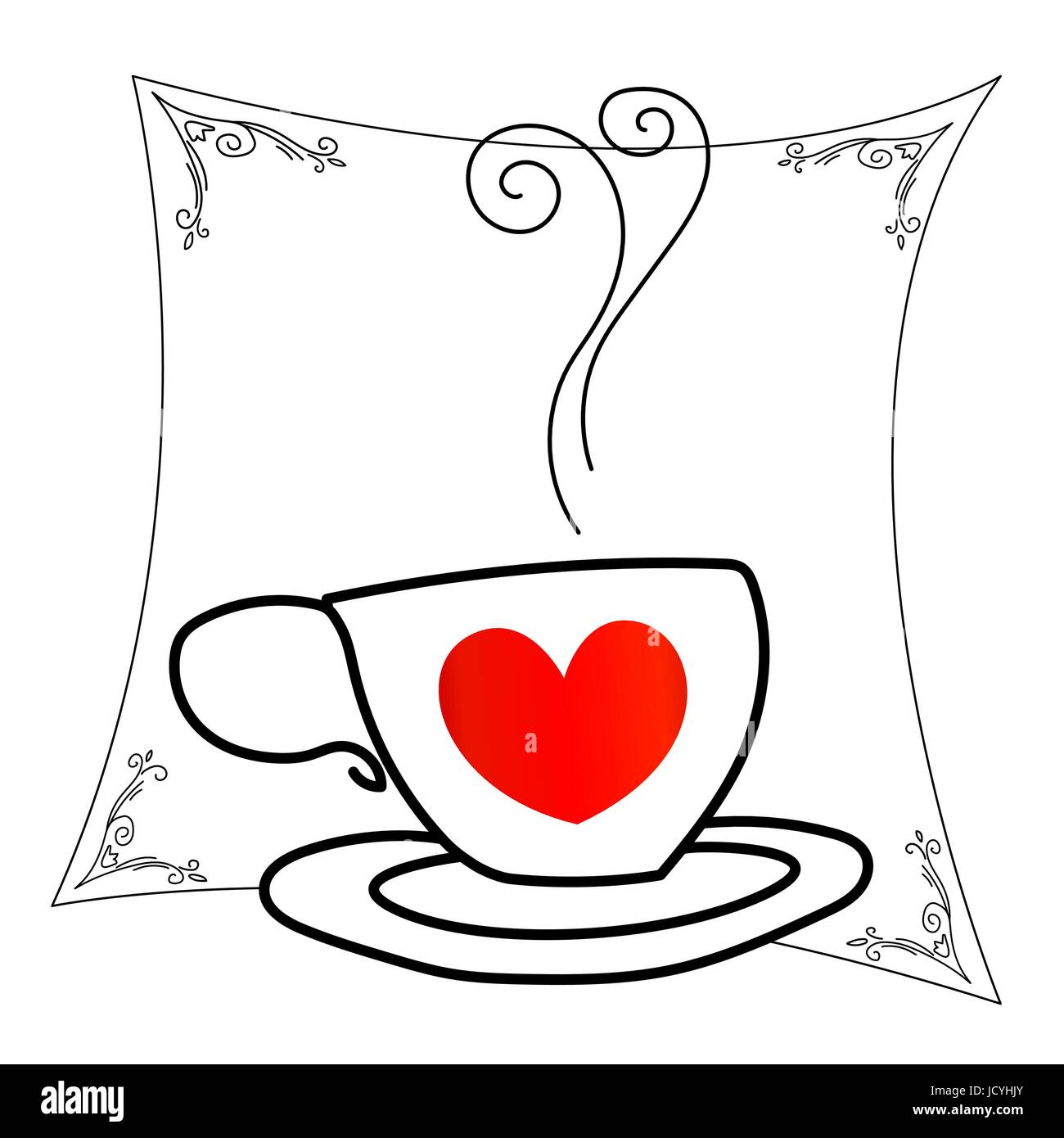 Red text black outline Stock Vector Images - Alamy