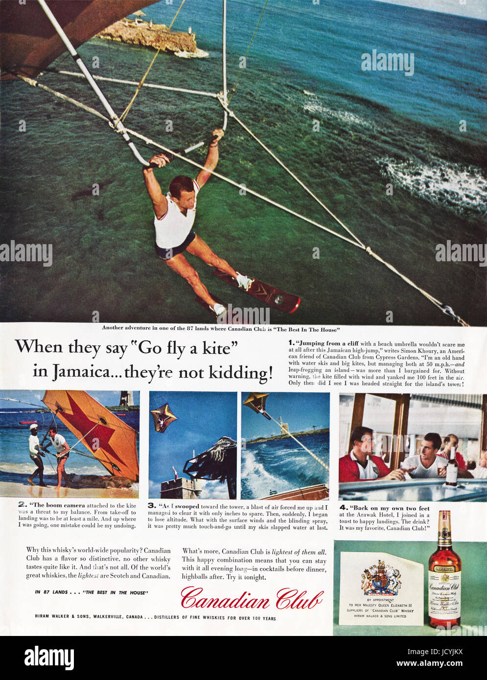 1960s advertisement advertising Canadian Club whiskey by Royal ...