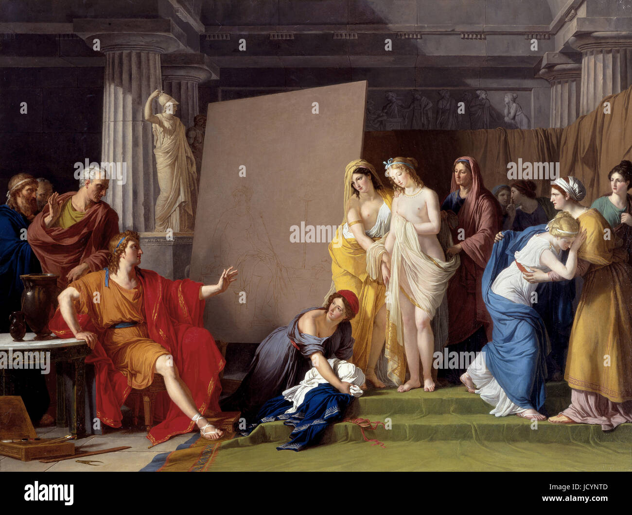 Francois-Andre Vincent, Zeuxis Choosing his Models for the Image of ...