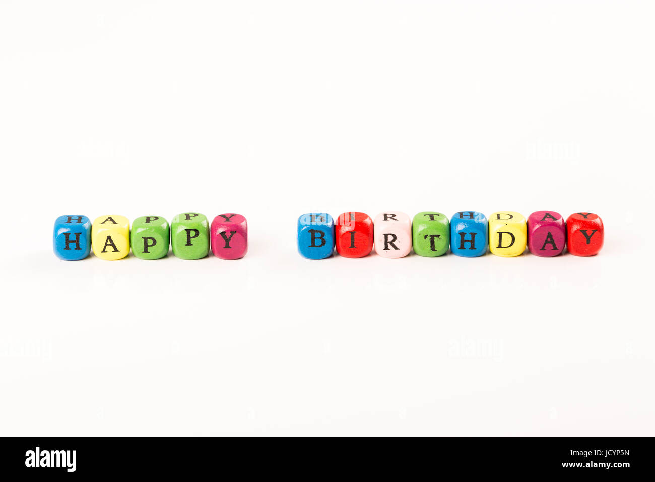 Happy birthday block letter words hi-res stock photography and images ...