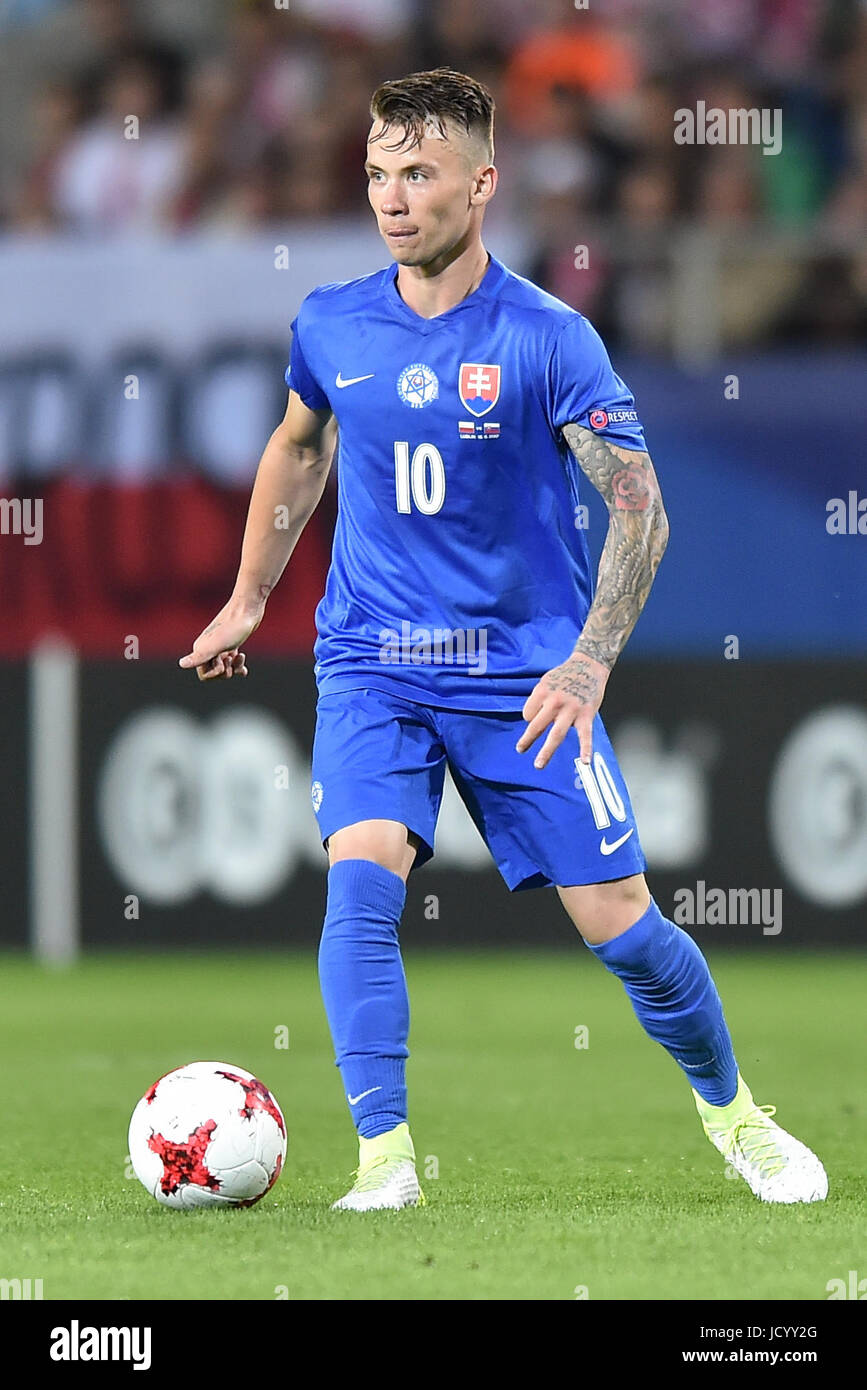 Albert Rusnak during the UEFA European Under-21 match between Poland ...