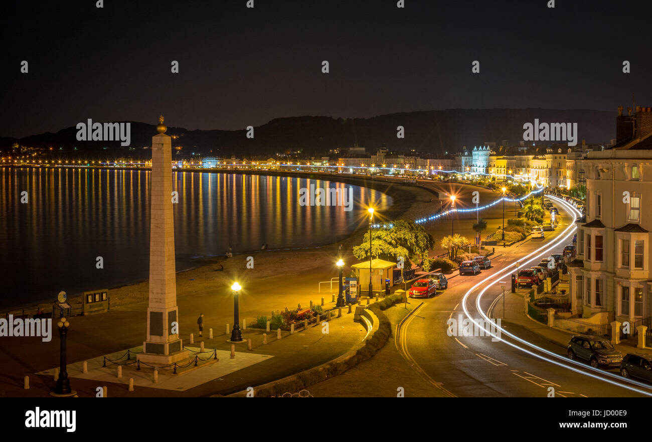 Llandudno promenade at night hi-res stock photography and images - Alamy