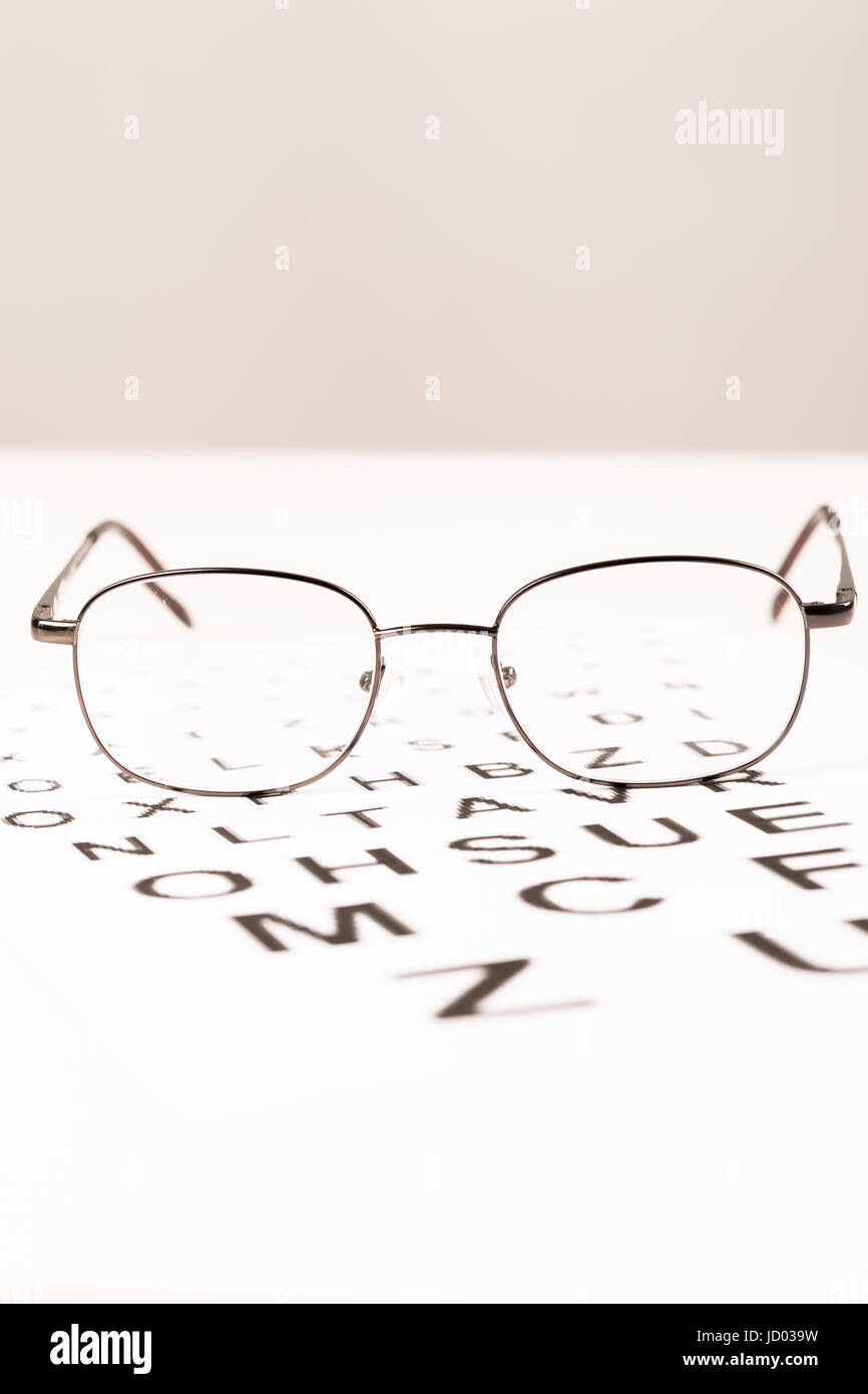 Sight test for glasses, vision testing, ophthalmologist Stock Photo - Alamy