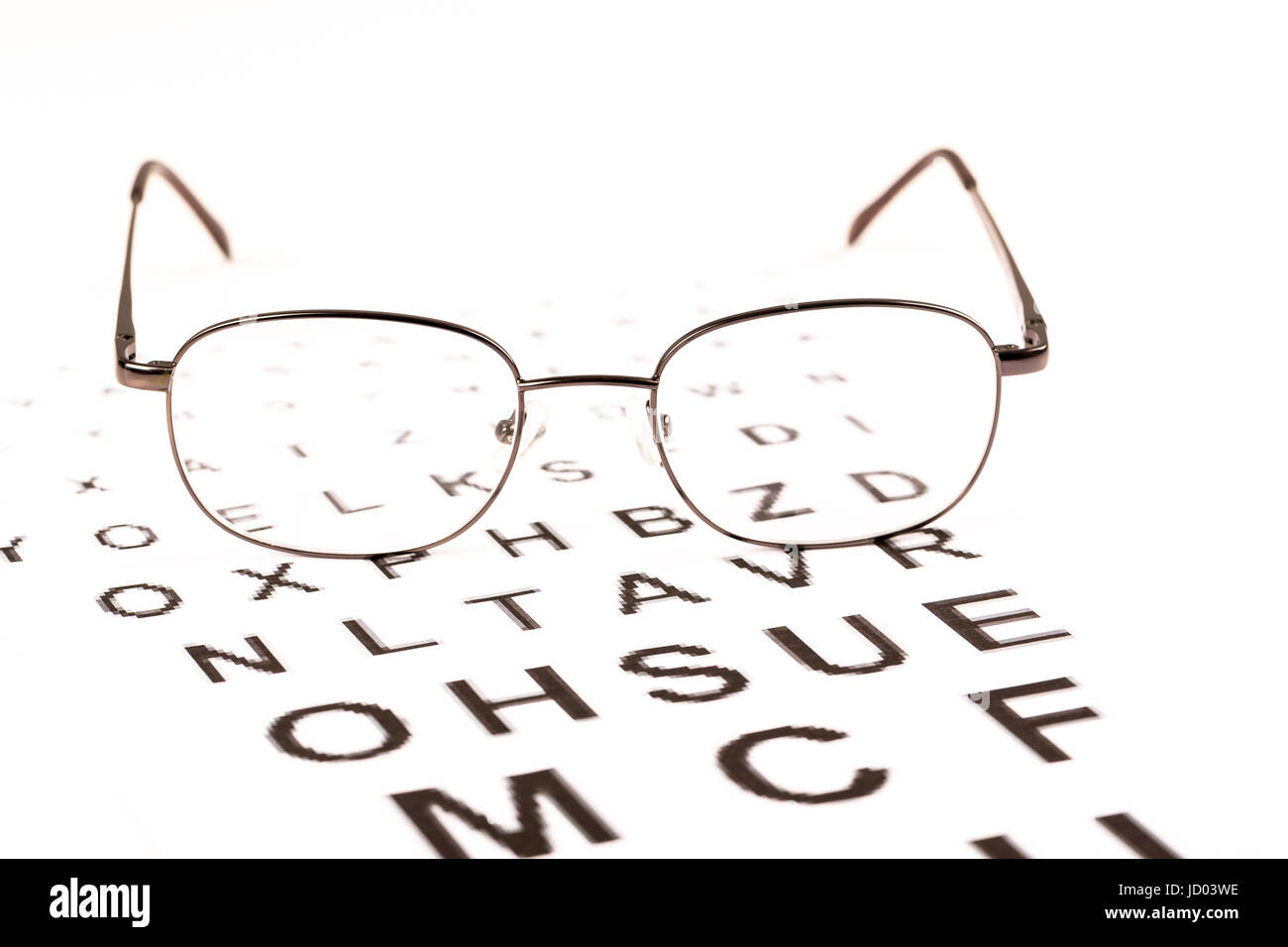 Sight test for glasses, vision testing, ophthalmologist Stock Photo - Alamy