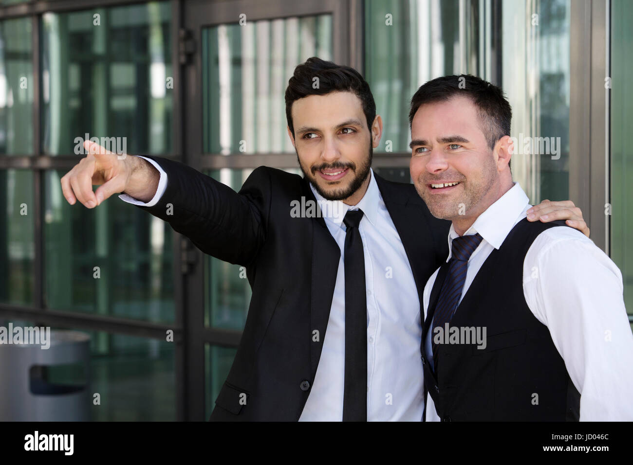 Person pointing at another hi-res stock photography and images - Alamy