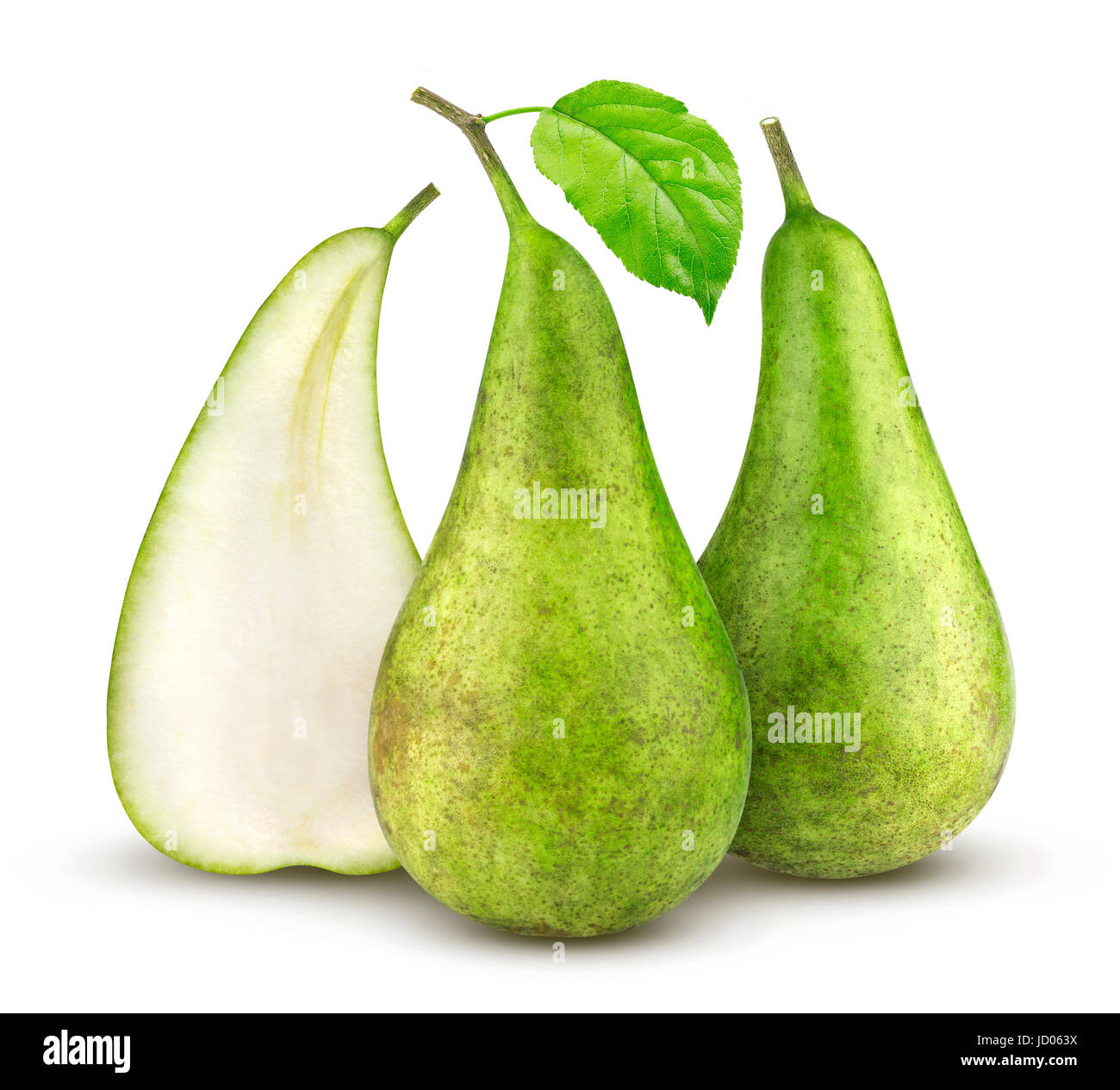 Conference pears isolated on white background Stock Photo - Alamy