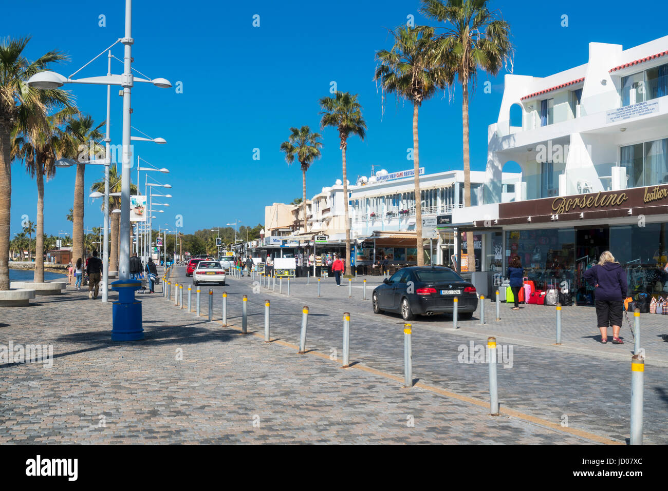 Paphos cyprus restaurants shops hi-res stock photography and images - Alamy