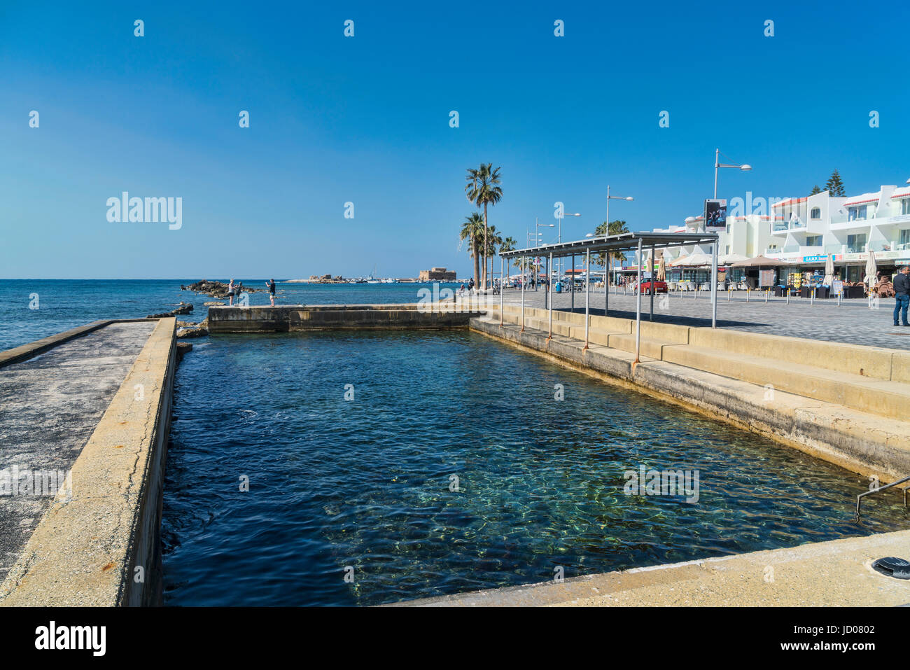 Paphos cyprus restaurants shops hi-res stock photography and images - Alamy