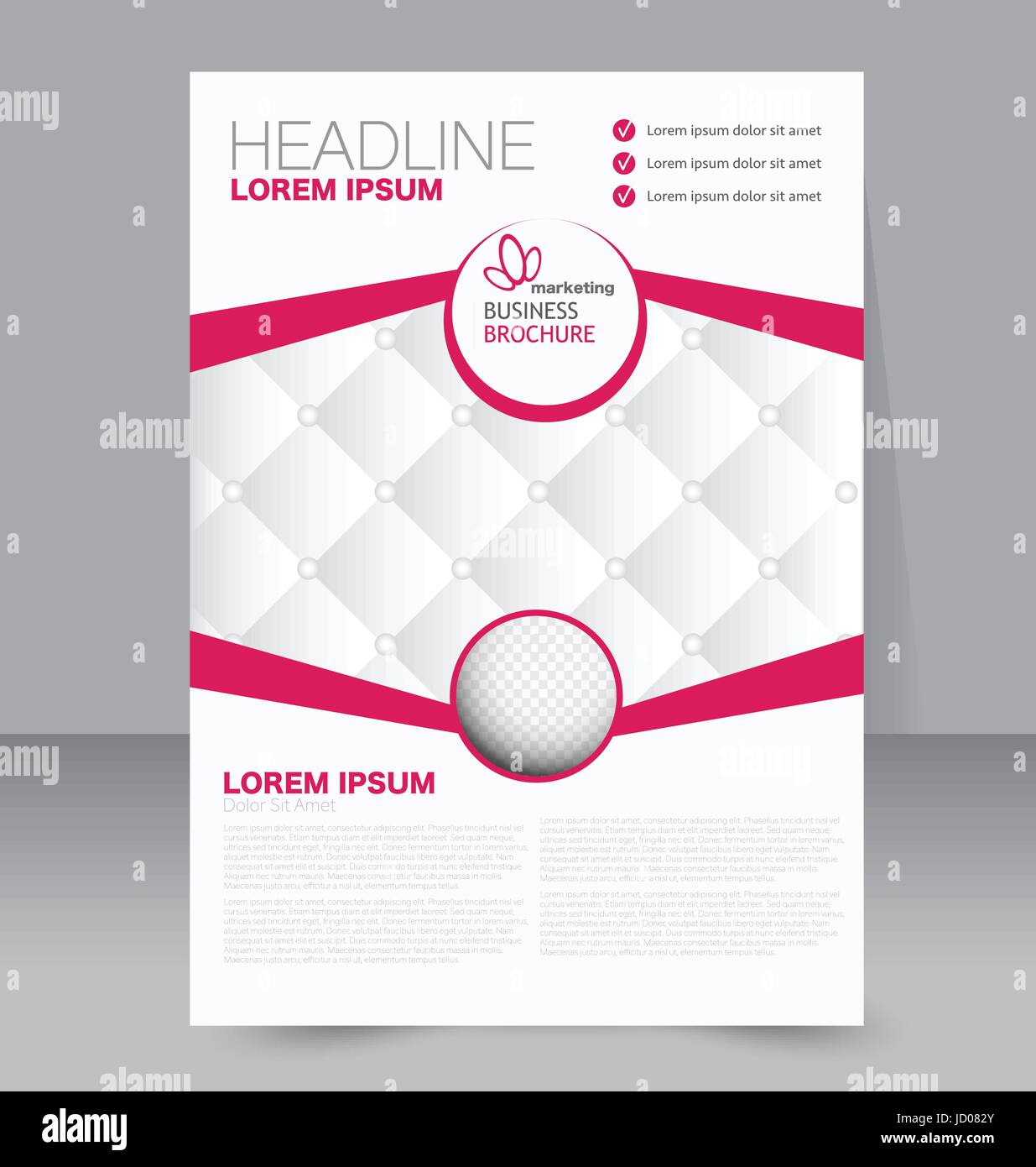 Flyer template. Business brochure. Editable A4 poster for design ...