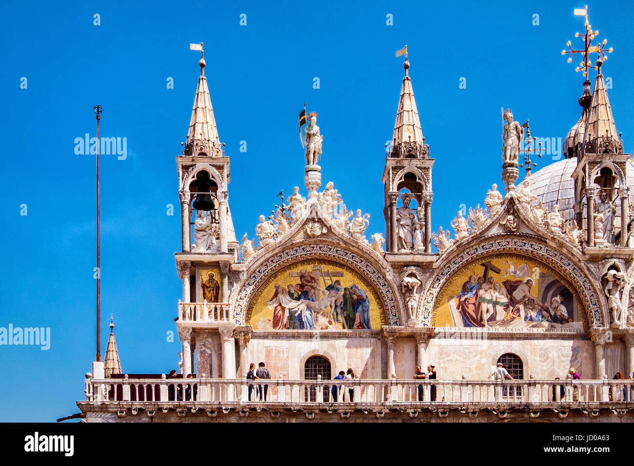 Venice,Italy.Basilica di San Marco, Roman Catholic church on the Piazza ...