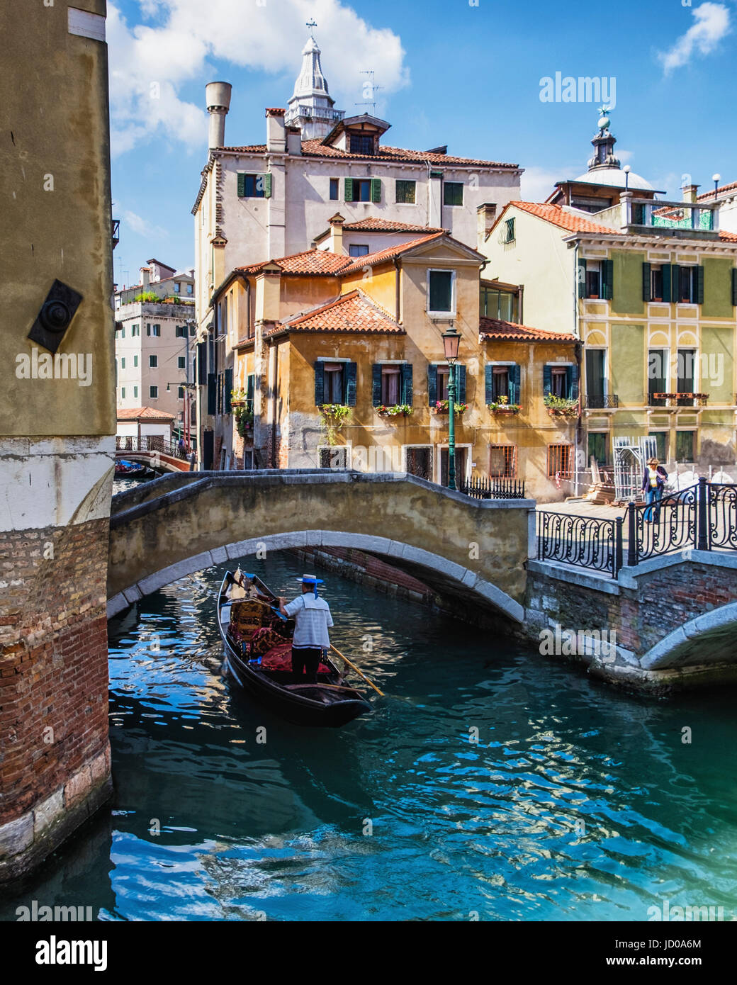 Venice Italy.Venetian urban landscape view,weathered old buildings ...