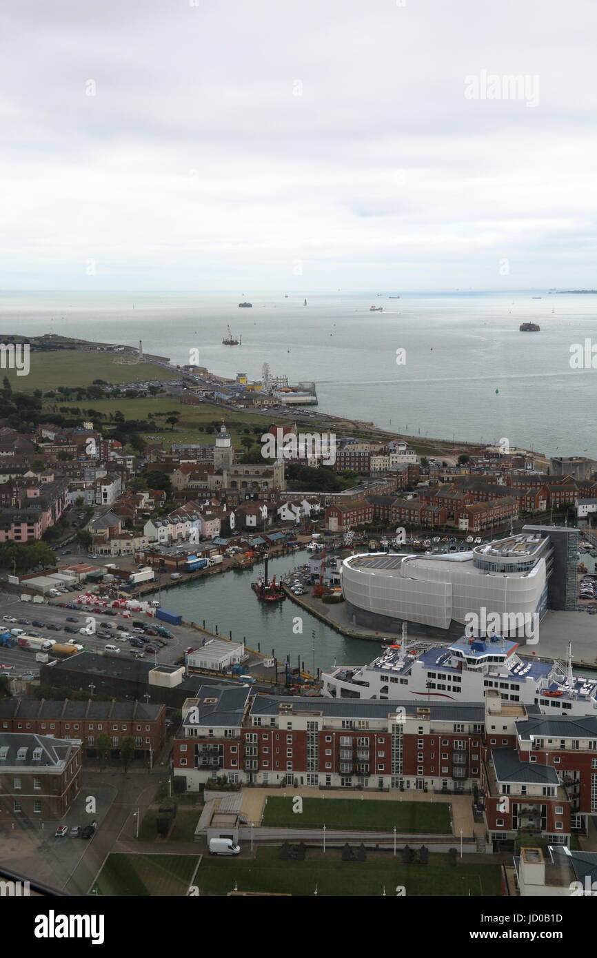 View from Spinnaker Tower,Portsmouth,UK Stock Photo - Alamy