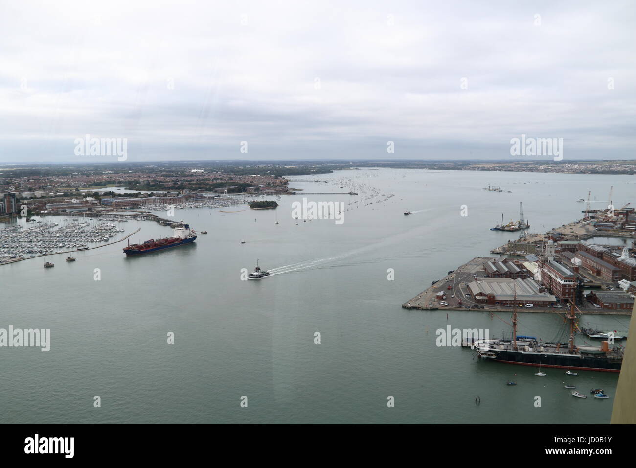 View from Spinnaker Tower,Portsmouth,UK Stock Photo - Alamy