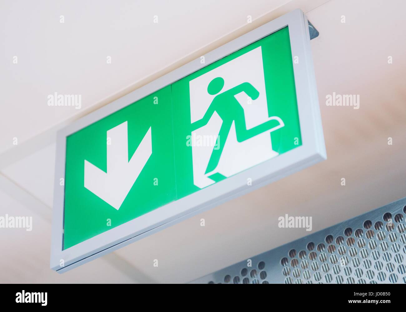 Illuminated safety signs hi-res stock photography and images - Alamy