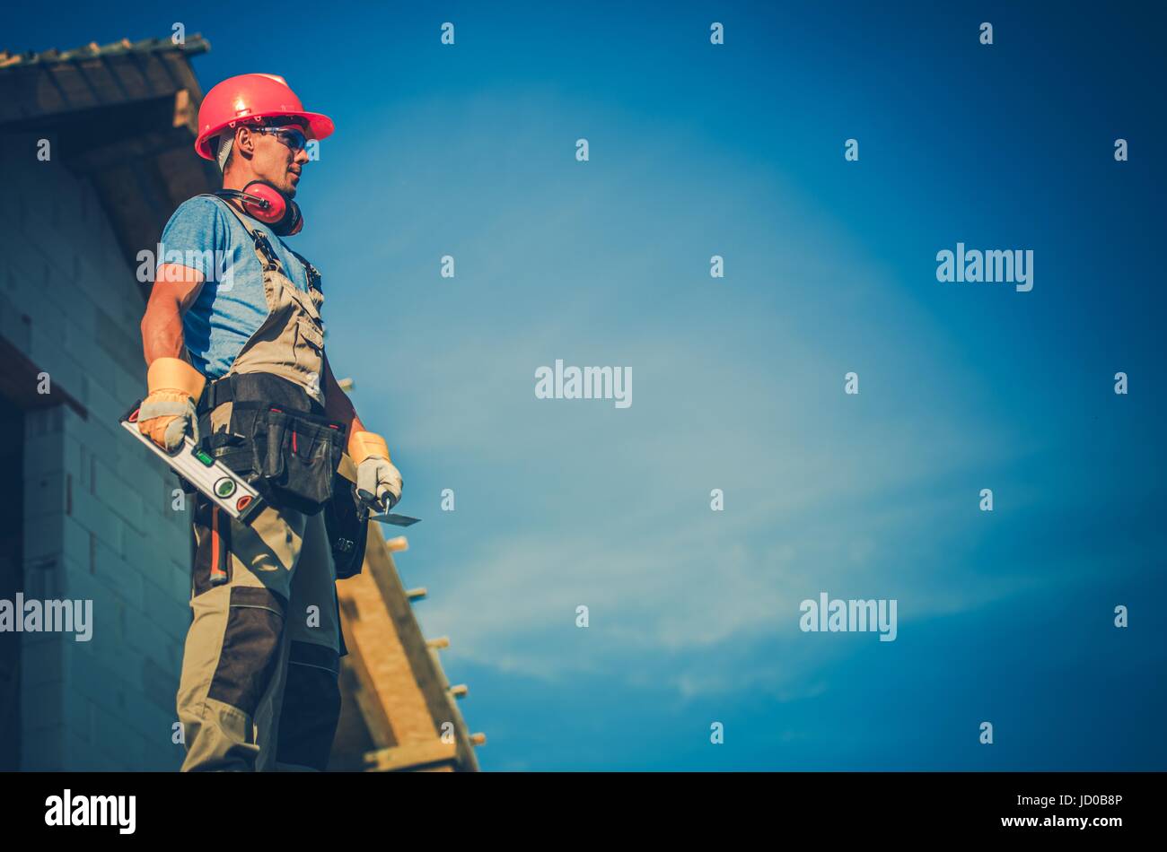 House Building Site and the Feeling Good Construction Worker ...