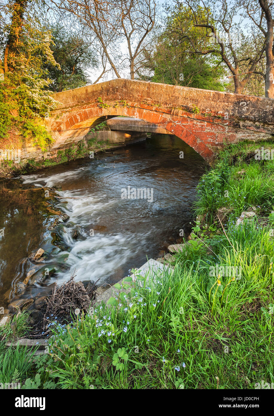 The Pack-Horse bridge over Pickering beck Stock Photo - Alamy