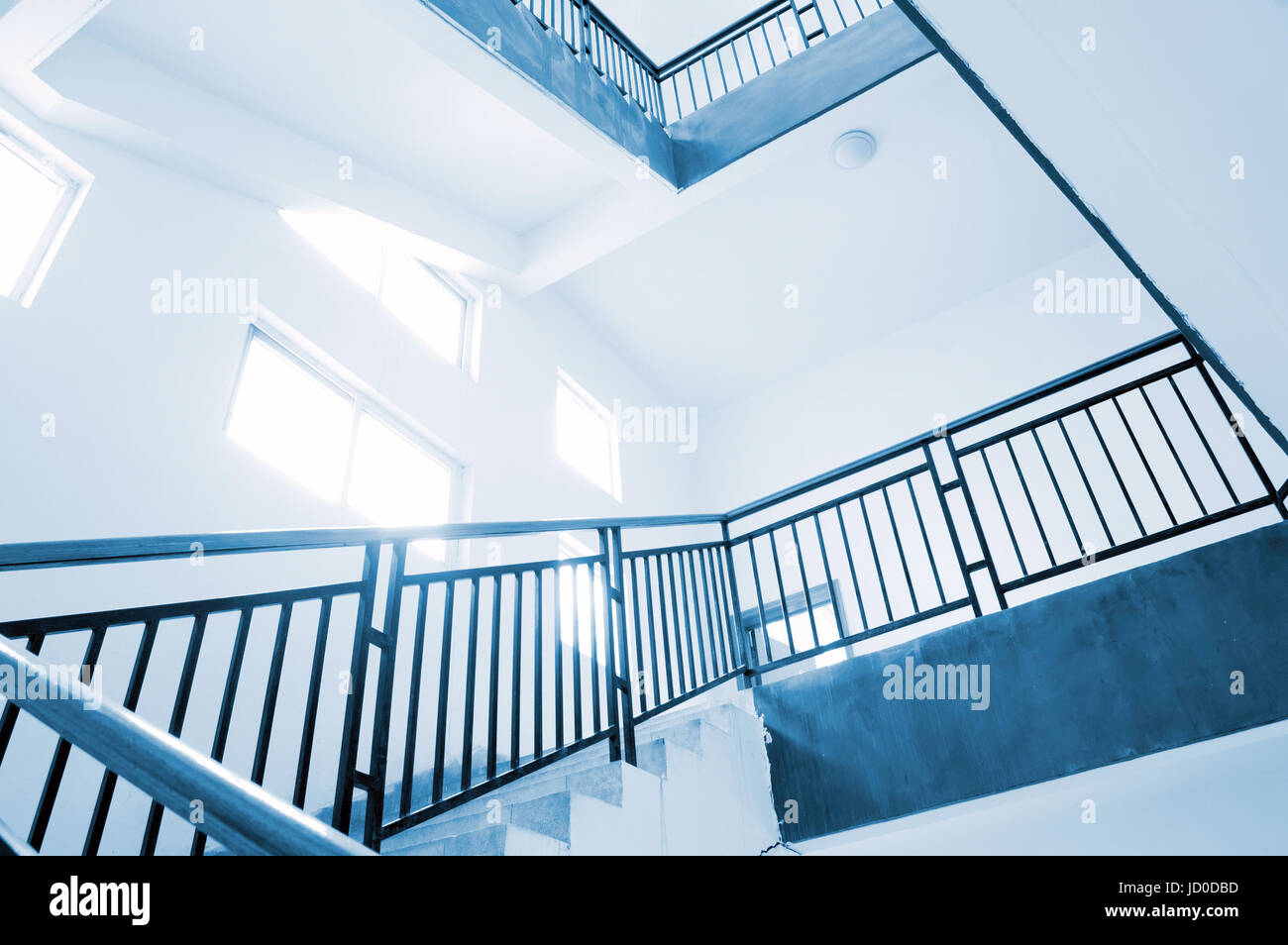 Rectangular rotating ladder, step by step, there is sense of ...