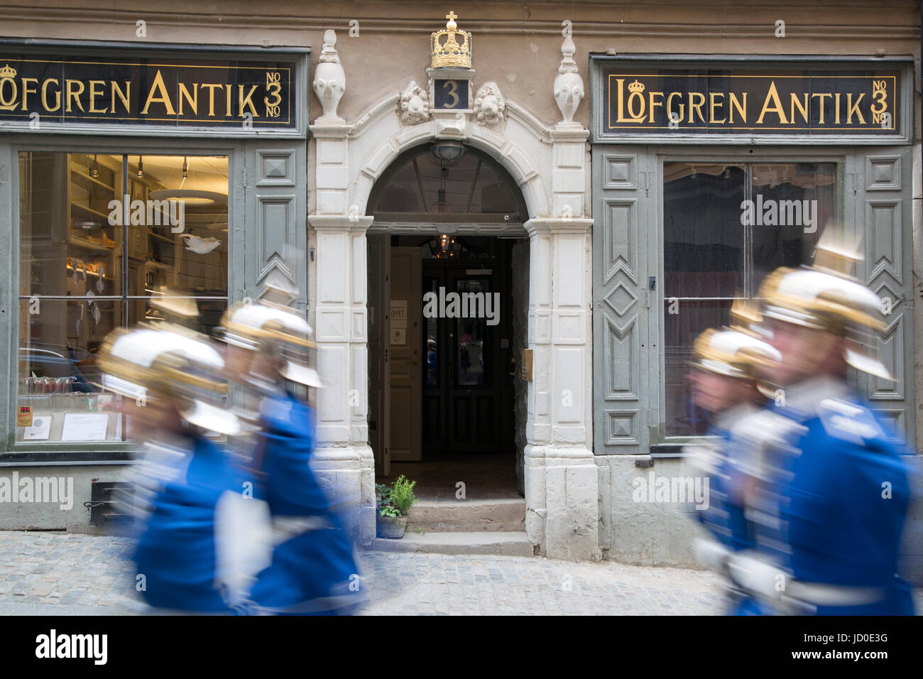Lofgren Antique Shop, Old Town - Gamla Stan; Stockholm, Sweden Stock ...