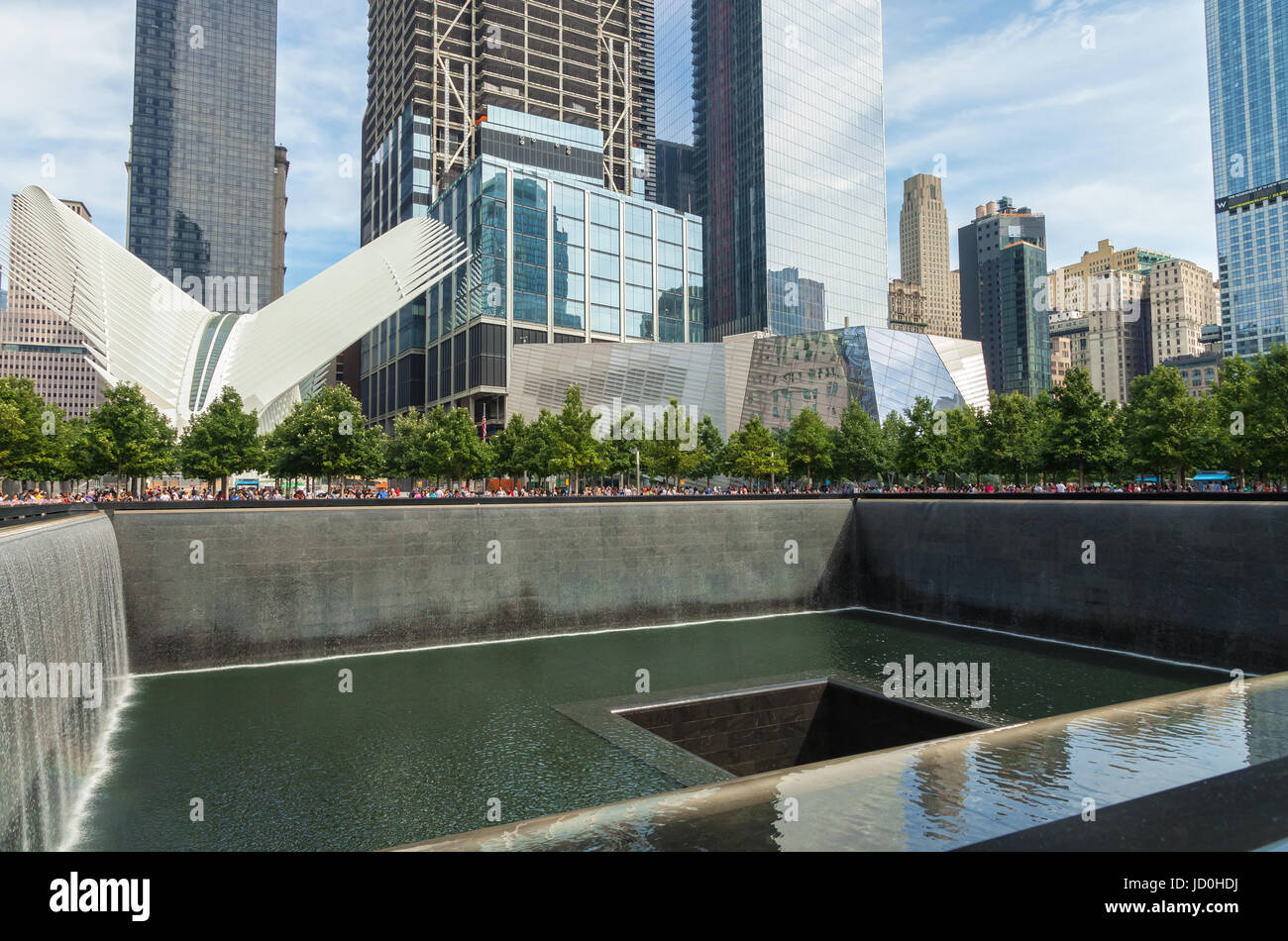 Ground Zero, the memorial cite of the World Trade Centers in New York ...
