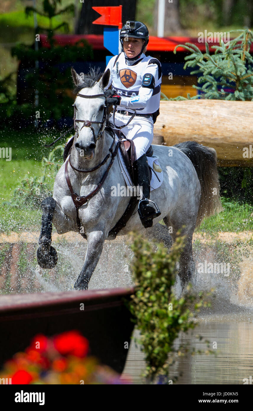 Luhmuehlen, Germany. 17th June, 2017. German eventing rider Ingrid ...