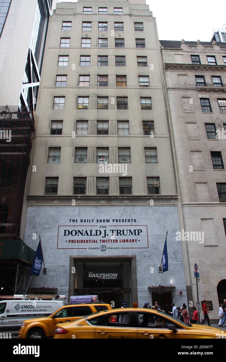 New York, USA. 16th June, 2017. The entrance to the Donald J. Trump ...