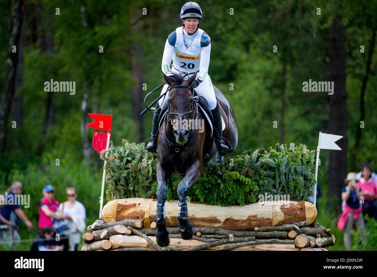 Luhmuehlen, Germany. 17th June, 2017. British eventing rider Nicola ...