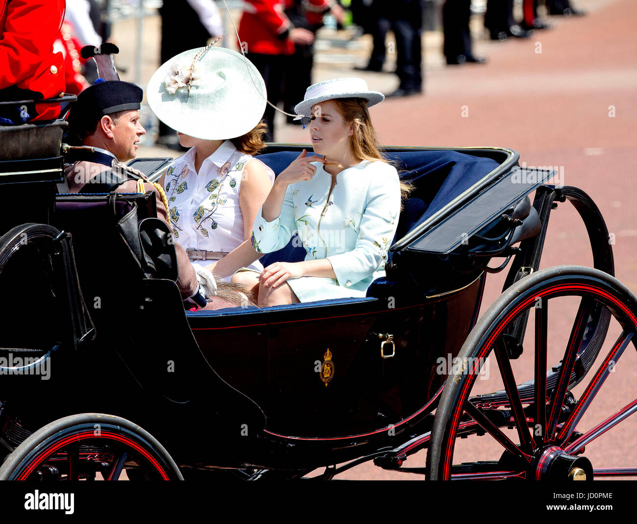 London, Britain. 17th June, 2017. Prince Edward, Princess Eugenie and ...