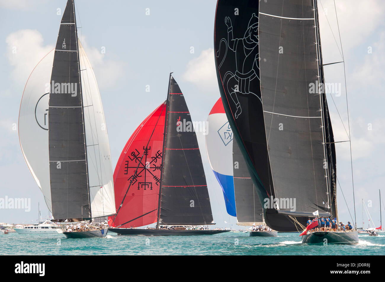 The Great Sound, Bermuda, 17th June America's Cup J Class parade ...