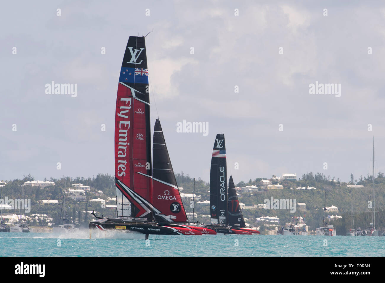 The Great Sound, Bermuda, 17th June Emirates Team New Zealand extend ...